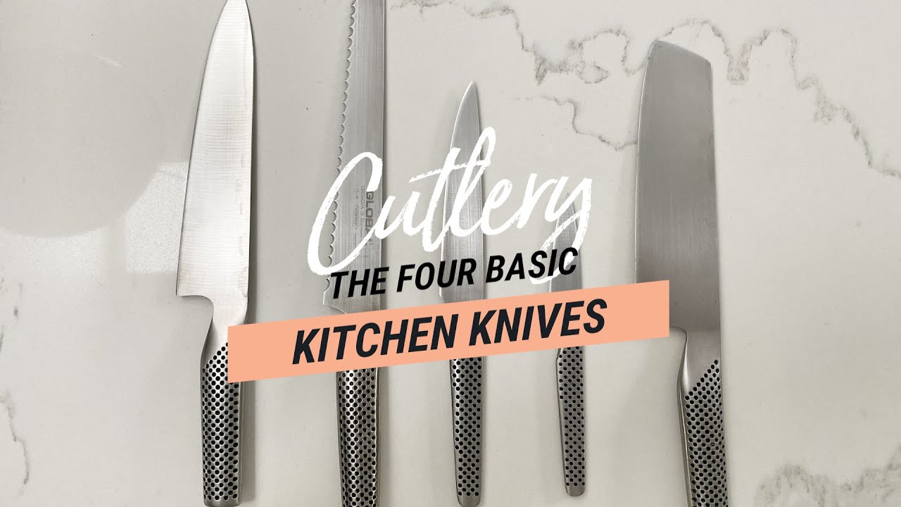 Knife Skills: The Four Basic Kitchen Knives - YouTube
