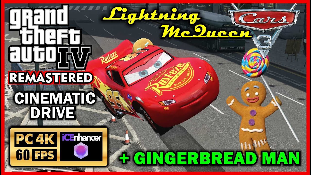 GRAND THEFT AUTO IV REMASTERED iCEnhancer GINGERBREAD MAN and LIGHTNING ...