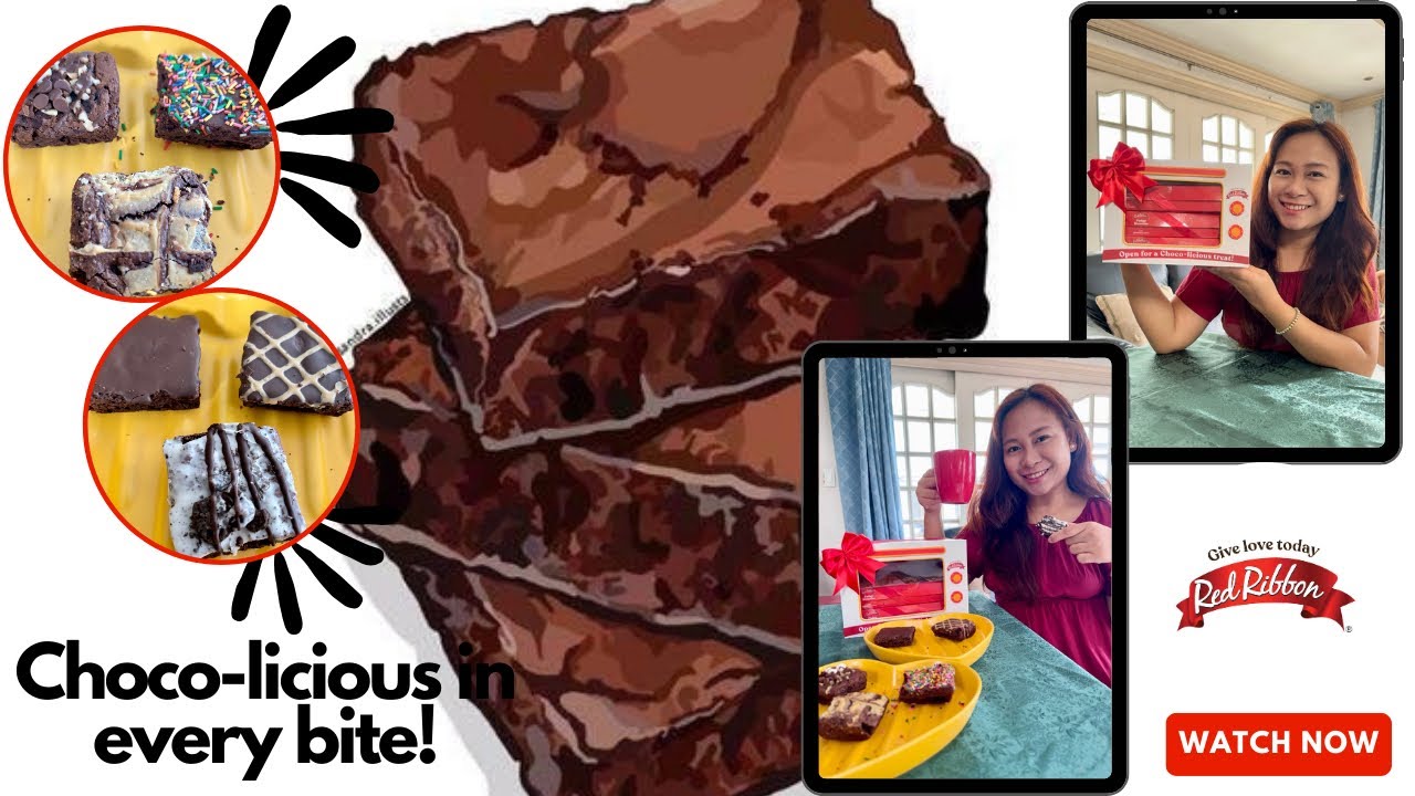 Red Ribbon's Irresistible New Fudgy Brownies in 6 different flavors ...