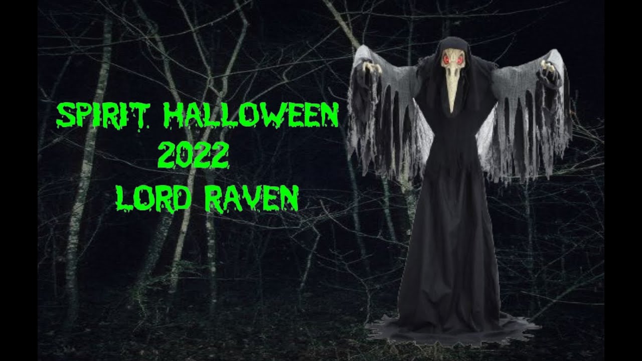 Spirit Halloween 2022 lord raven demo - YouTube