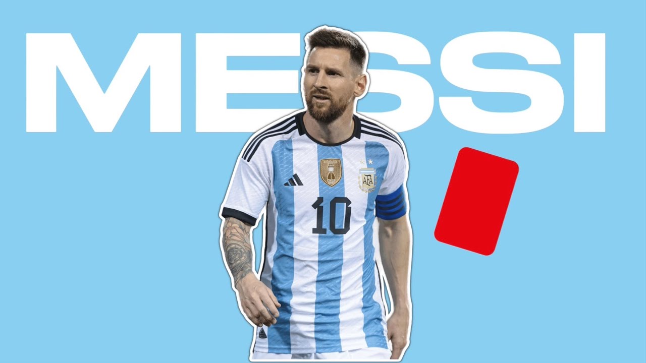 Every Lionel Messi Red Card - YouTube