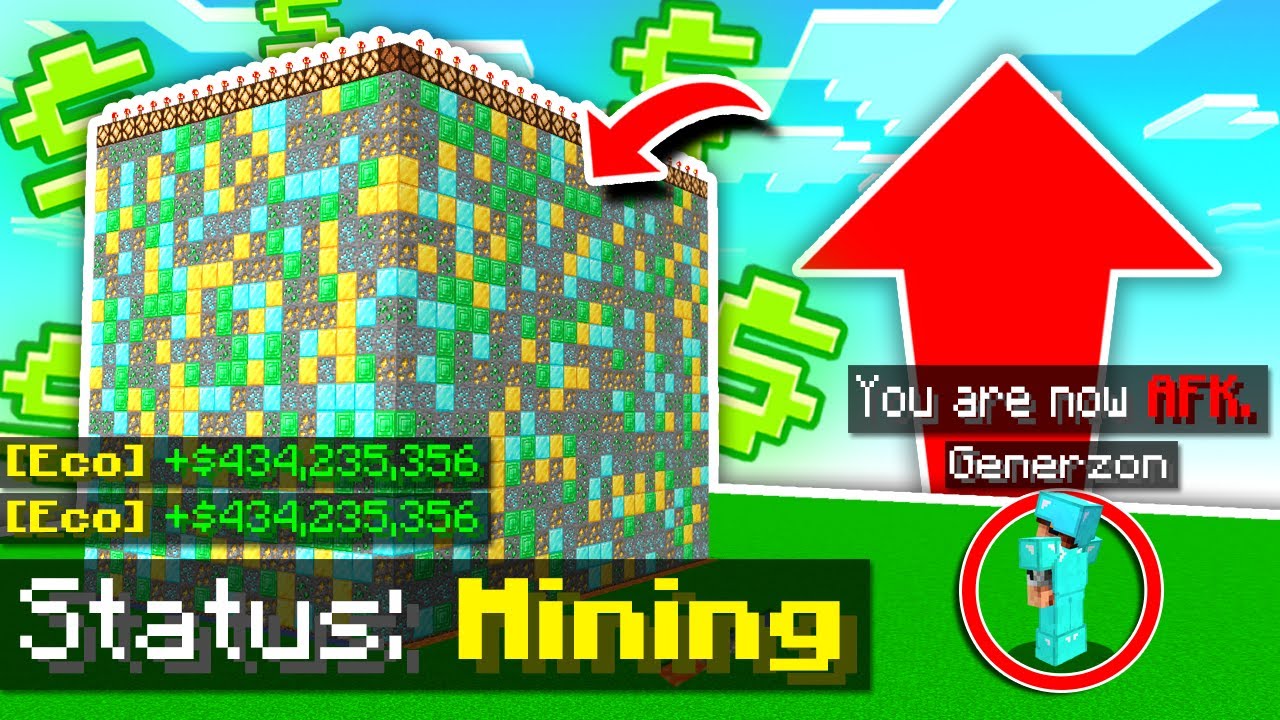 Our NEW SKYBLOCK MINING FARM can make us RICH!? | Minecraft SKYBLOCK ...