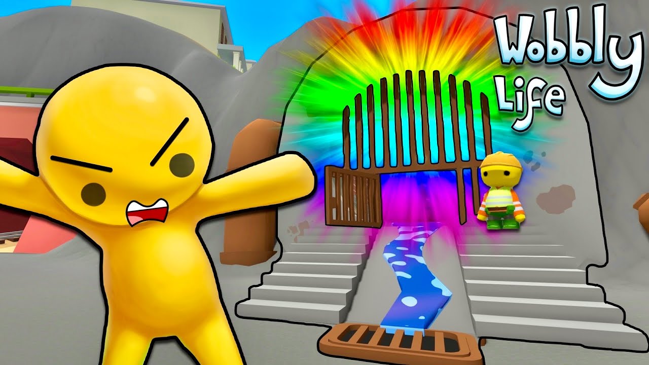 I Found A Secret Sewer In Wobbly Life! - YouTube