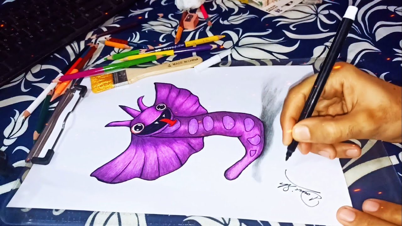 Drawing Silent Steve - Молчаливый Стив /Garten Of Banban 3 / How to ...