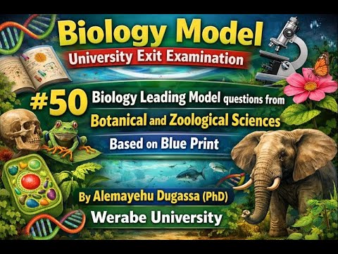 Exit exam Model Questions from Botanical and Zoological Sciences - YouTube