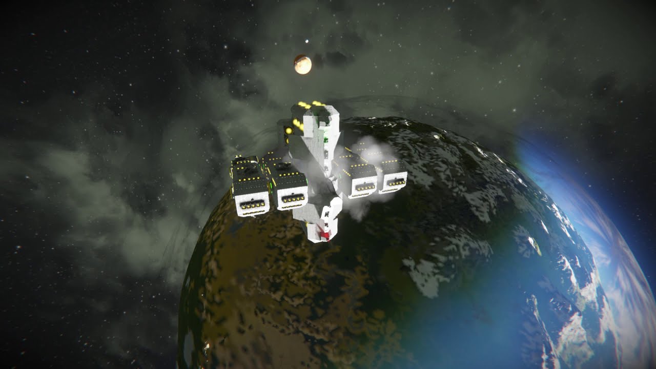 Space Engineers- Formation Script Testing-The Sunfish - YouTube