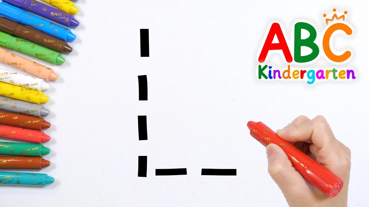 Learn the Alphabet L for Kids | Learn by Writing A to Z on Colored ...