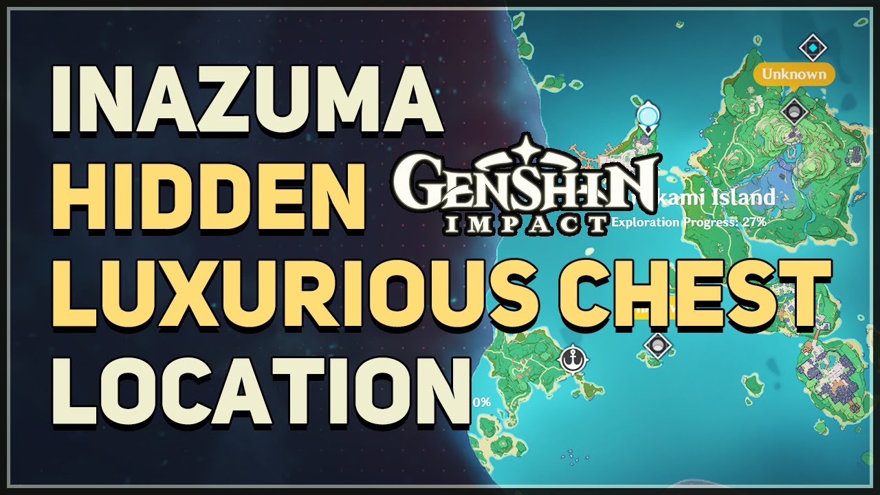 Hidden Inazuma Luxurious Chest near Violet Court Genshin Impact - YouTube