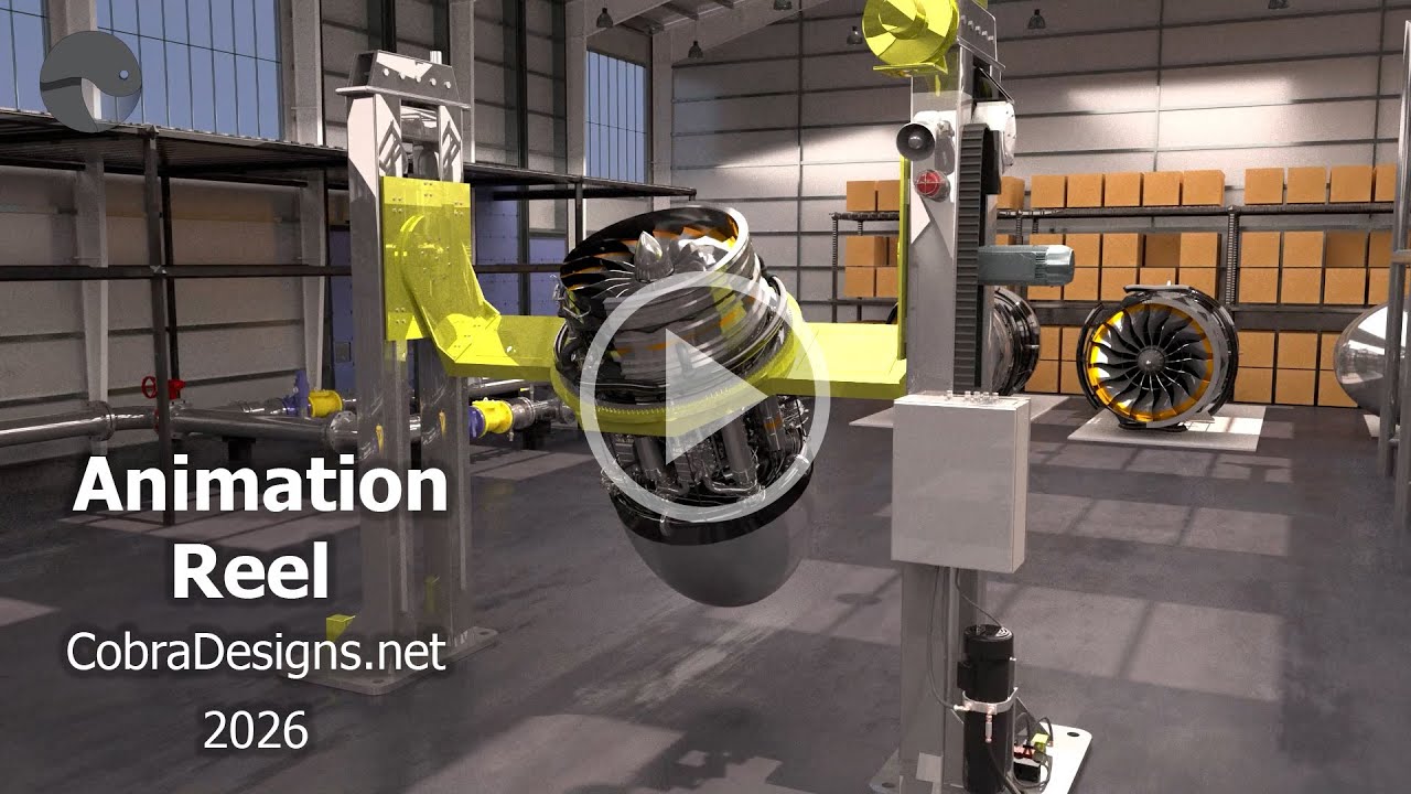 Industrial & Engineering 3D Animation Reel 2026 | Cobra Designs Studio ...