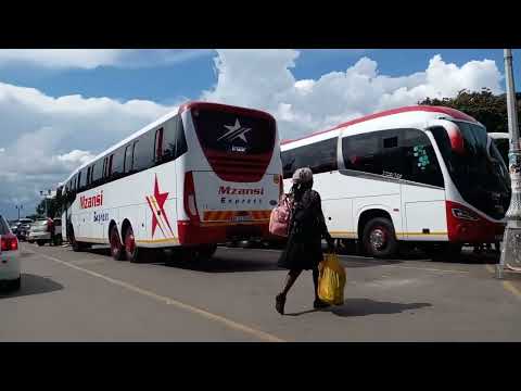 Mzansi express cross border buses from Bulawayo to South Africa - YouTube
