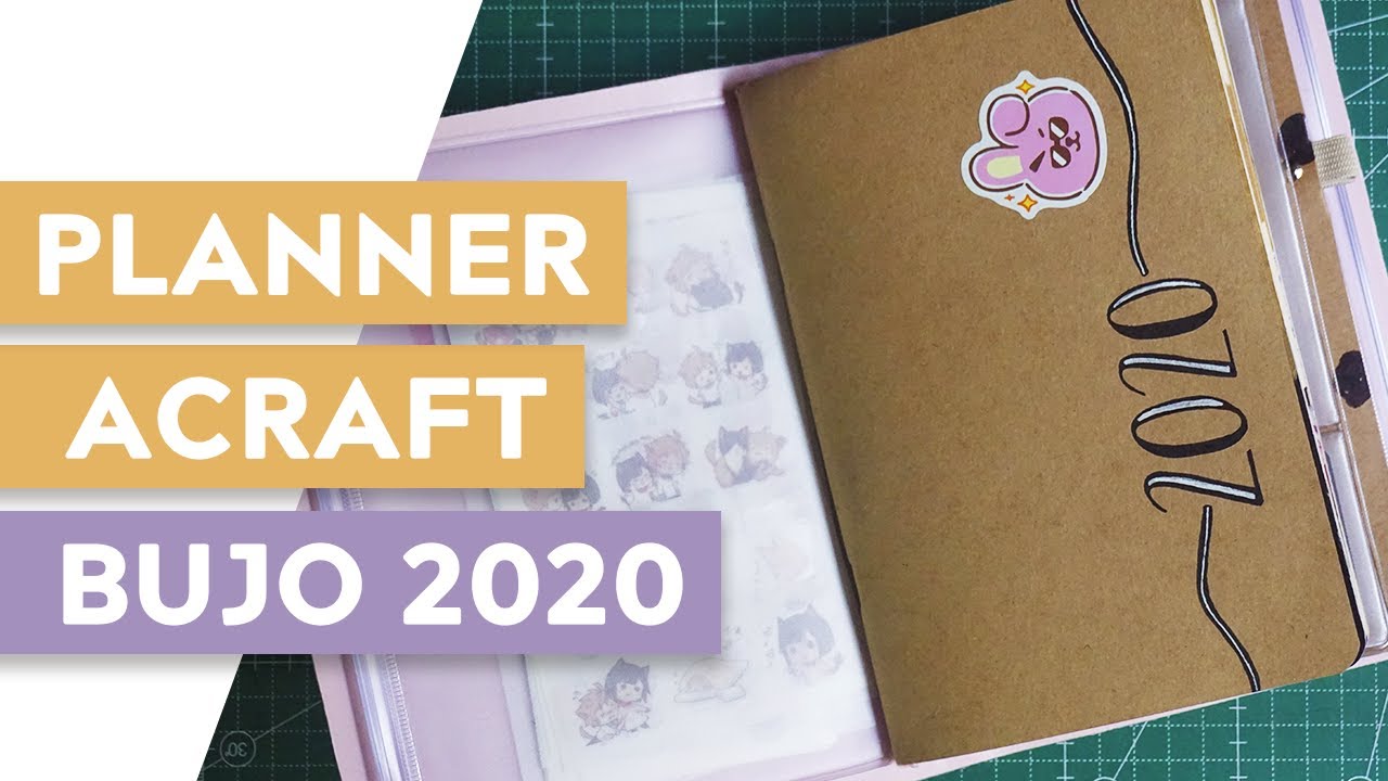 planner da acraft + tour pelo meu bujo 2020 - YouTube