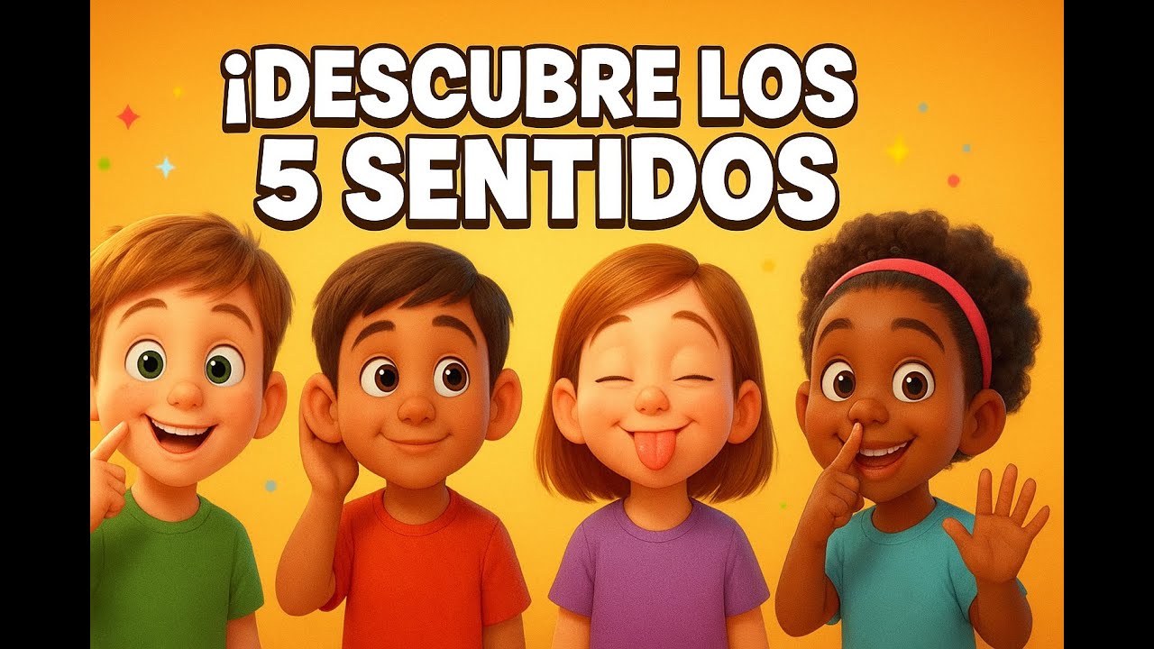 Descubre los 5 Sentidos! 👀👂👃👅🤚 Canción Infantil Súper Divertida y ...