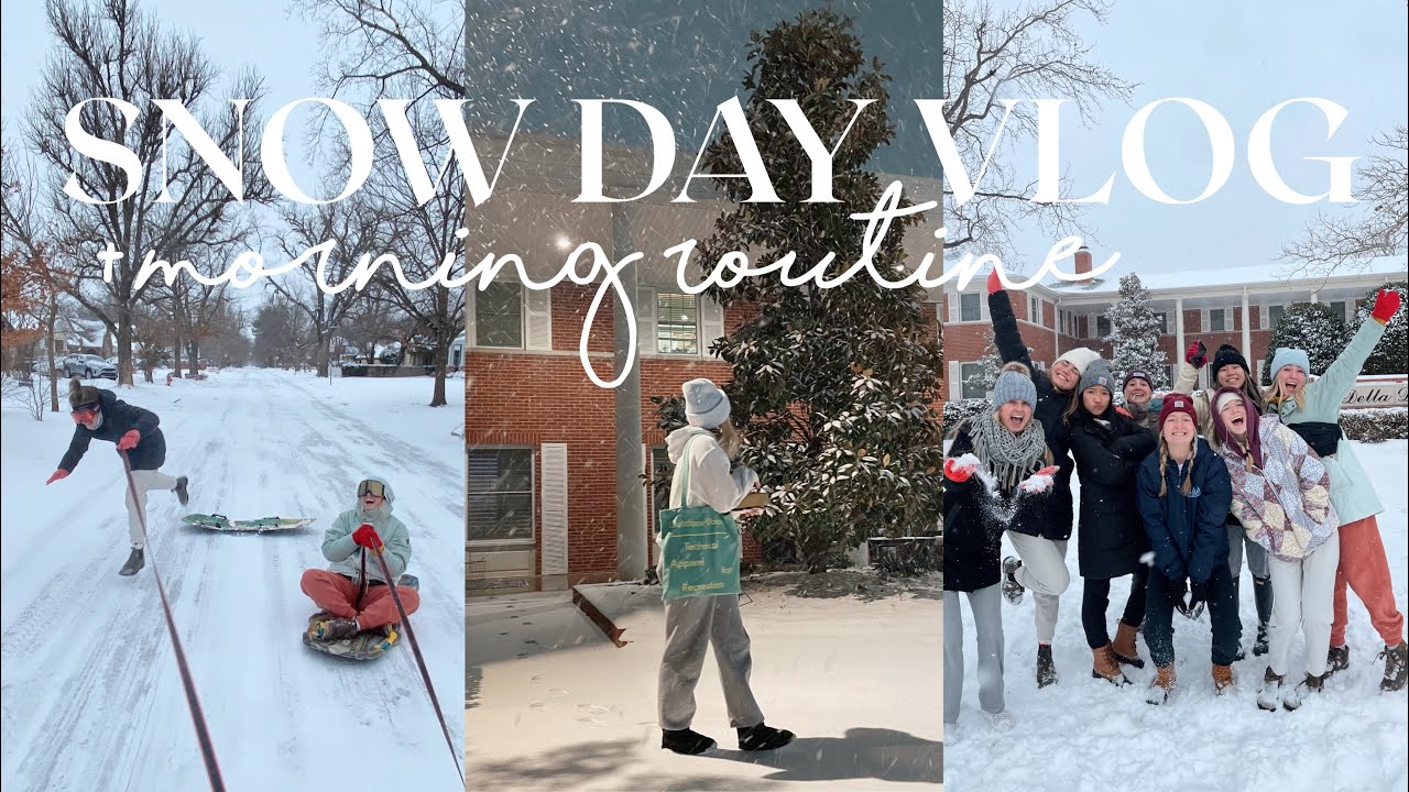 Snow Day Vlog + Winter Morning Routine! - YouTube