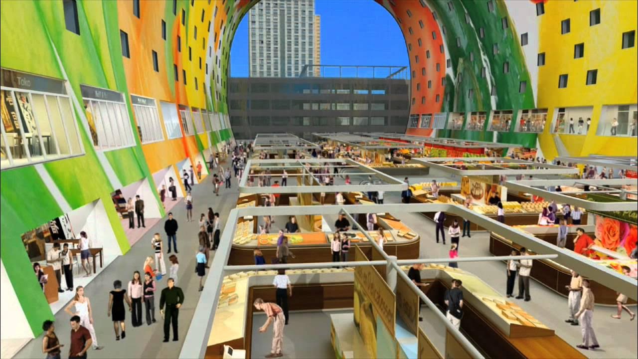MVRDV | Markthal Market Hall Rotterdam | 2014 - YouTube
