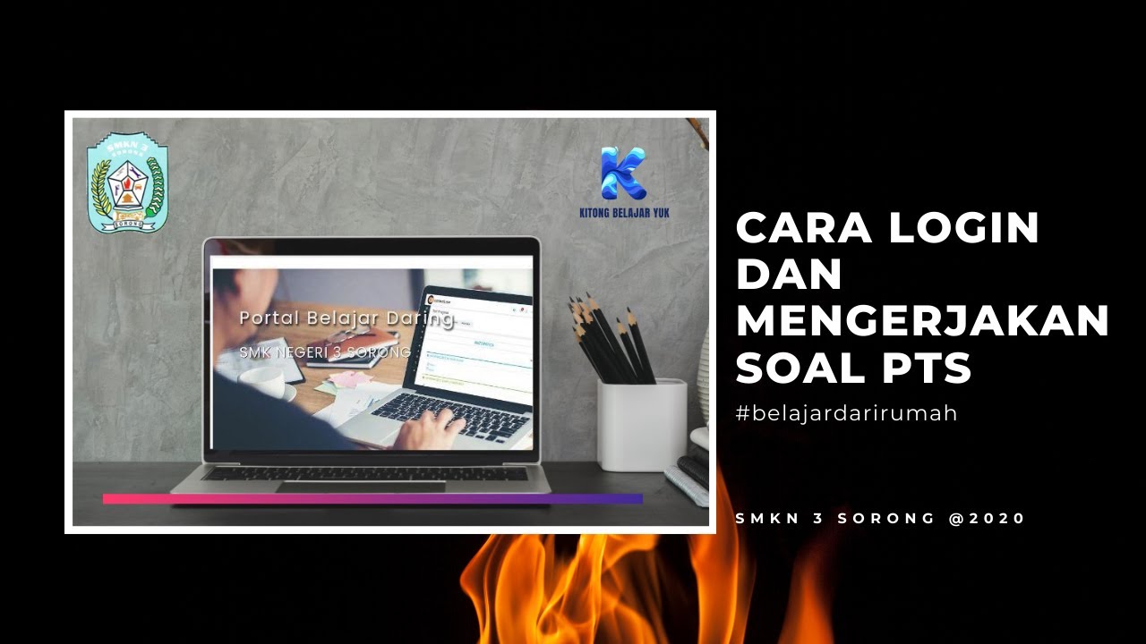 Cara Login Portal PTS dan mengerjakan soal PTS Ganjil Tahun 2020 - YouTube