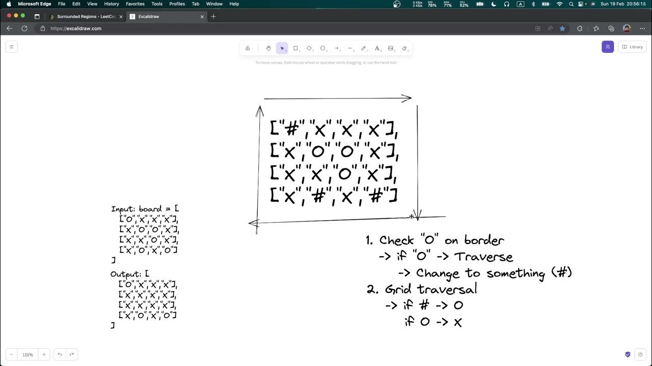 Lc In Js 130 Surrounded Regions Graph Youtube