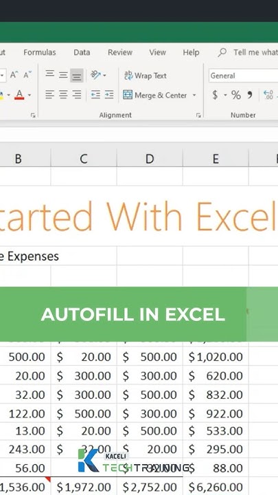 Autofill Numbers or Days of Week in Excel #exceltips #kacelitutorials - YouTube