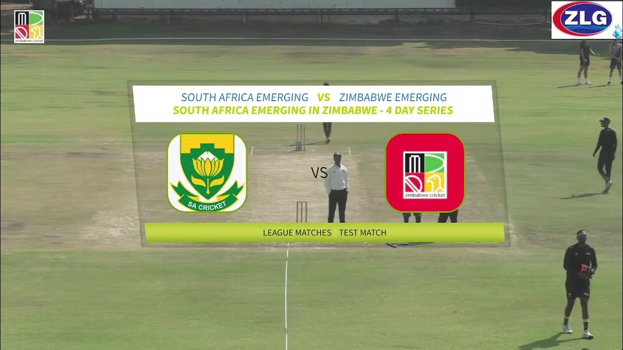 Zimbabwe Emerging vs SA Emerging - 2nd 4 Day Match - Day 1 - YouTube