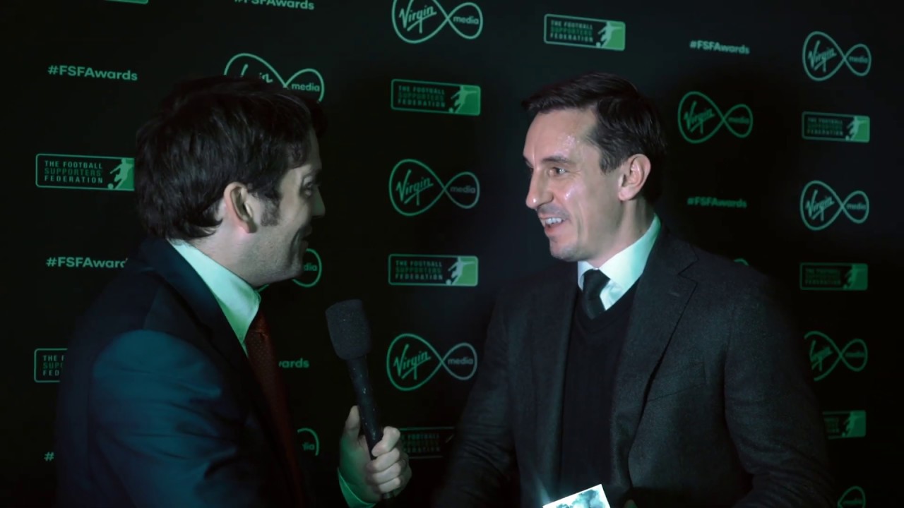 Gary Neville - FSF Awards 2018 Pundit of the Year - YouTube