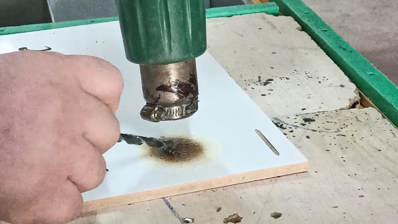 Mdf material heat exposure test - YouTube