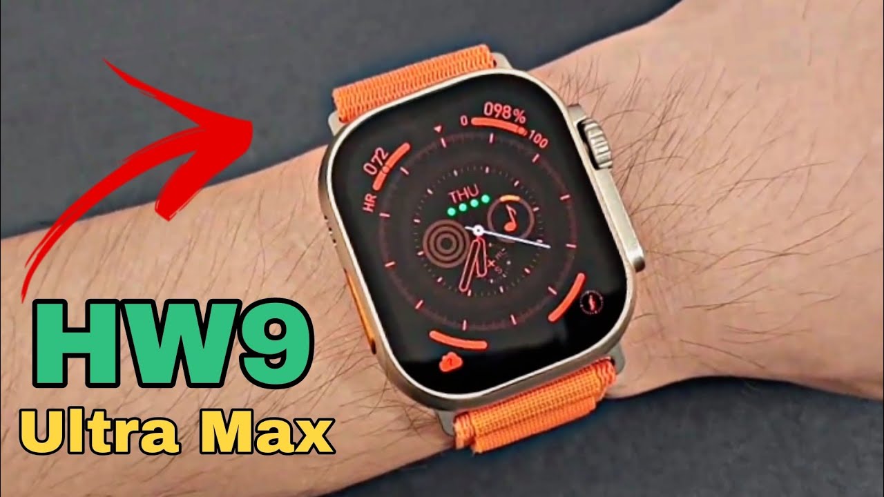 HW9 Ultra Max Smartwatch - Unbox 49mm, tela amoled NFC, Bússola. - YouTube