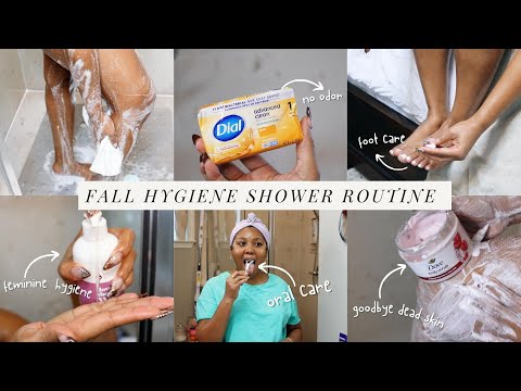 ULTIMATE FALL SHOWER ROUTINE | Feminine Hygiene +Oral Hygiene + ELIMINATING BODY ODOR & Dark Spots