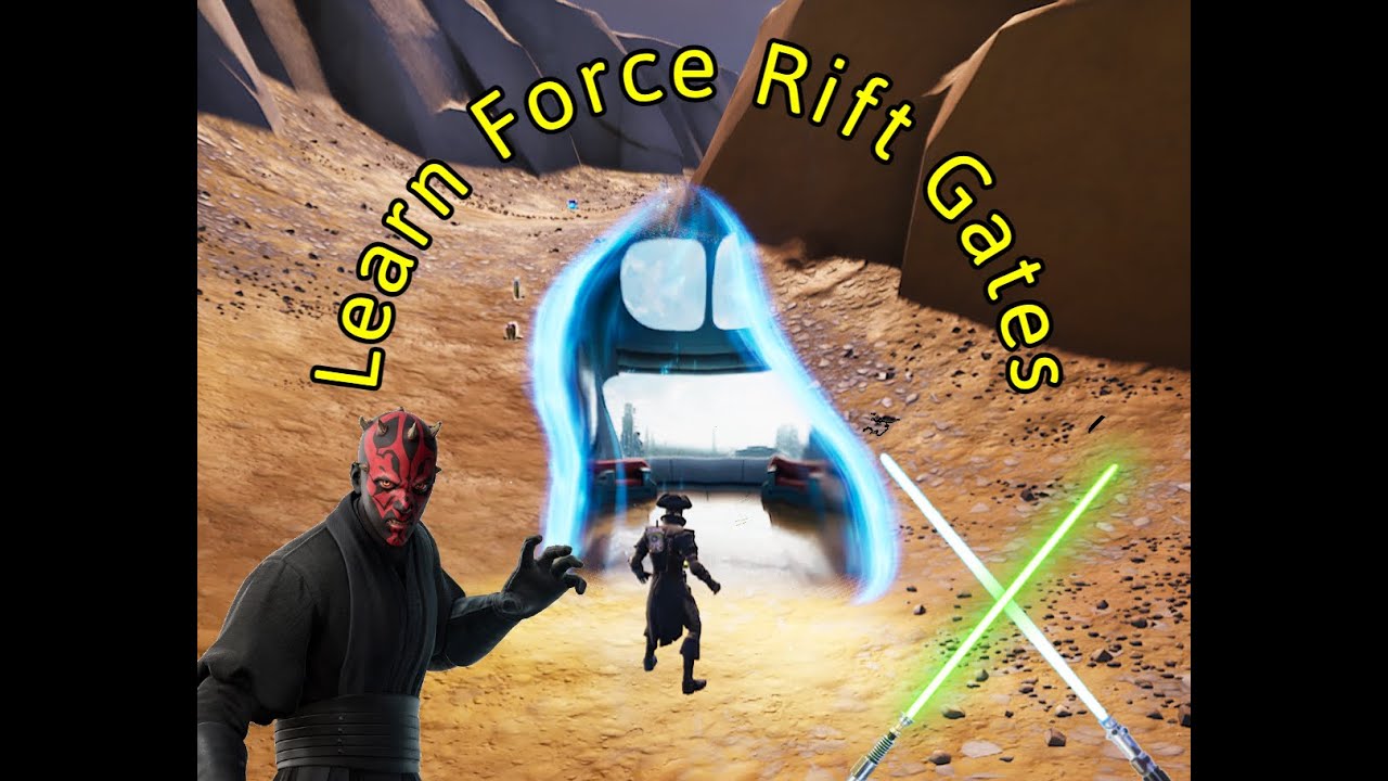 How to Learn Force Abilities at Rift Gates - Fortnite Star Wars Quests ...
