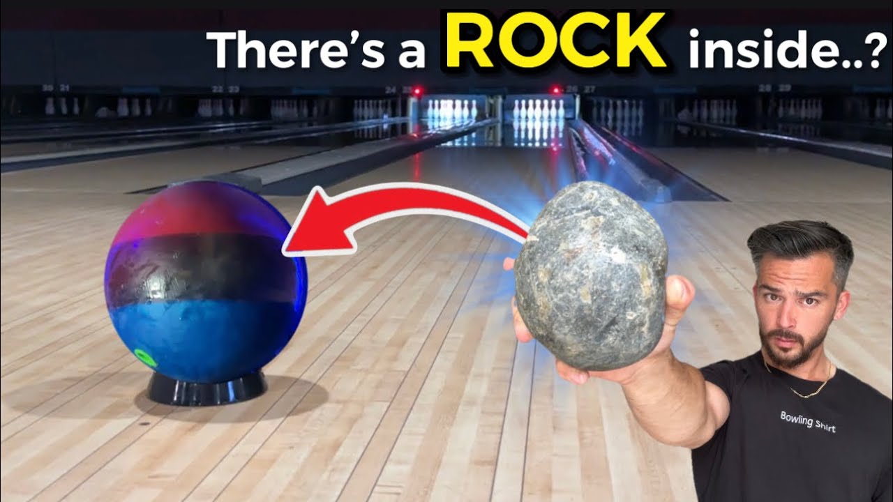 I built a Bowling Ball with a ROCK CORE - YouTube