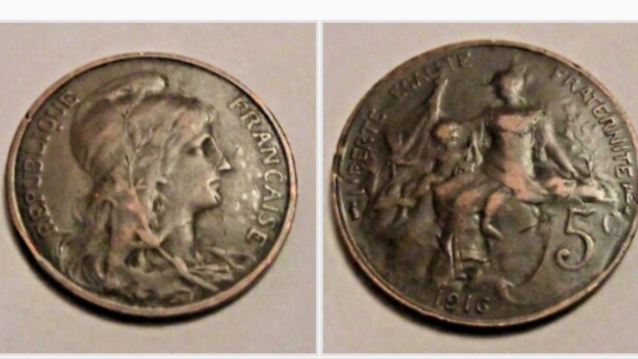 Francaise 1916 5 Cent Coin VALUE YouTube francaise-1916-5-cent-coin-value-youtube