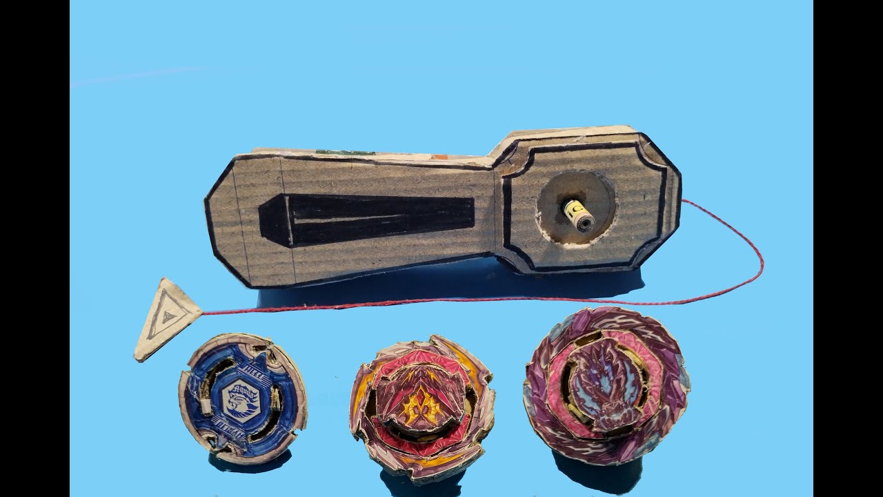 Make full cardboard beyblade burst launcher | cardboard beylauncher ...