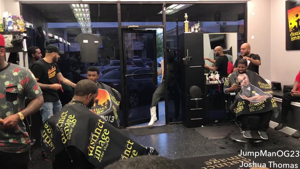 Jerome from Martin Barber shop take over - YouTube