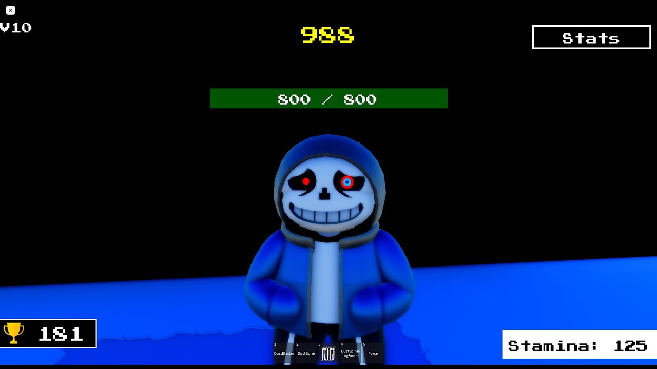 Regrinding as Snowdin Dust Sans in Undertale Endless Route on Roblox ...
