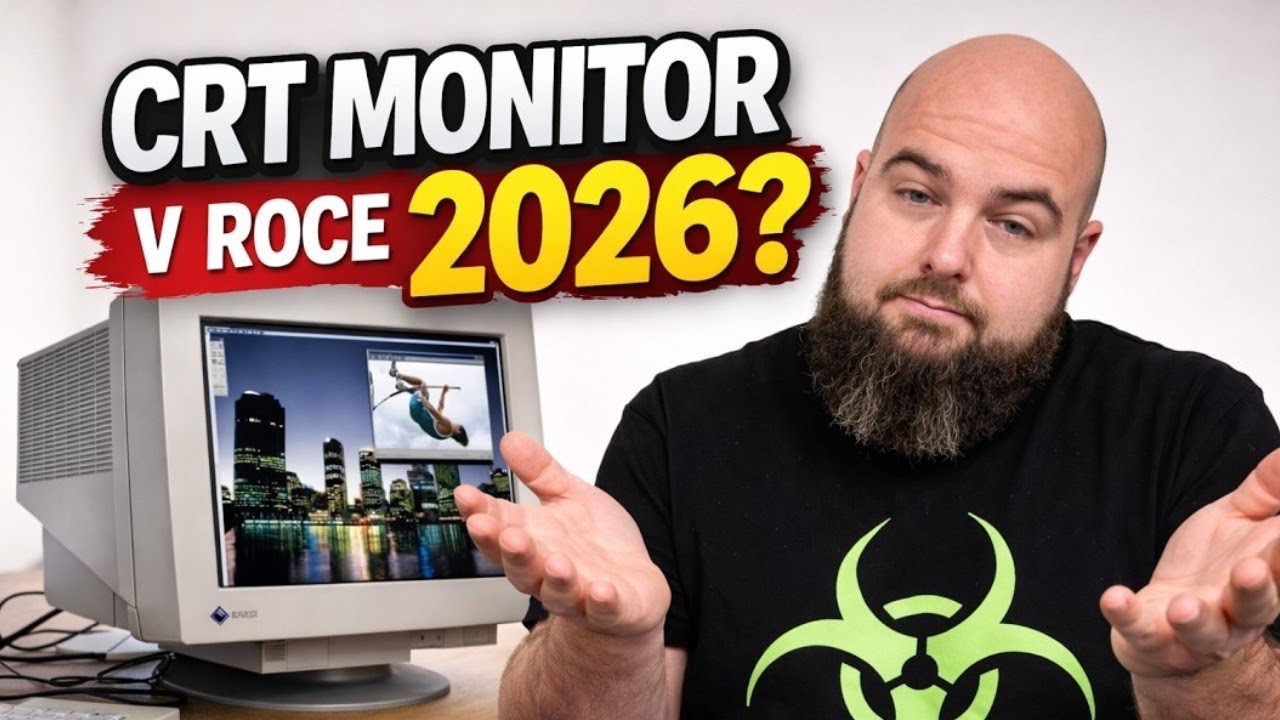CRT monitor Eizo FlexScan F931 retro recenze - YouTube