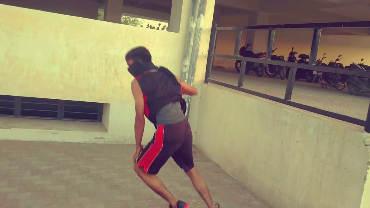 Amazing stunts while running, vikrant kulhari - YouTube