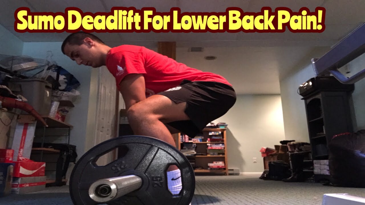 How To Do The Sumo Deadlift For Lower Back Pain! - YouTube