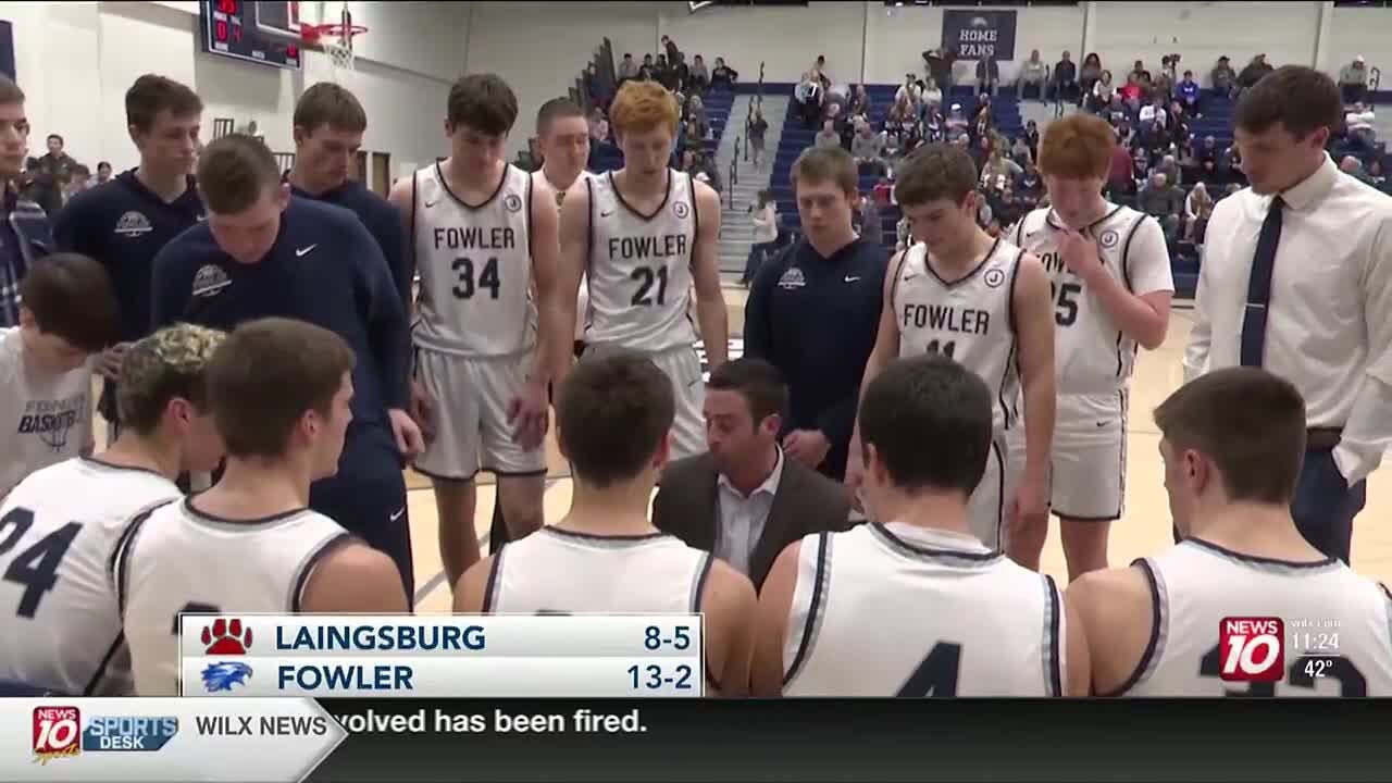 Highlights: Fowler boys basketball wins big over Laingsburg, 75-42 ...