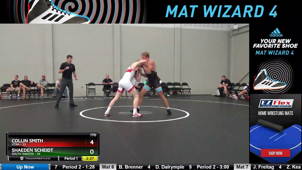 Mat 18 170 Collin Smith Utah Vs Shaeden Scheidt South Dakota - YouTube