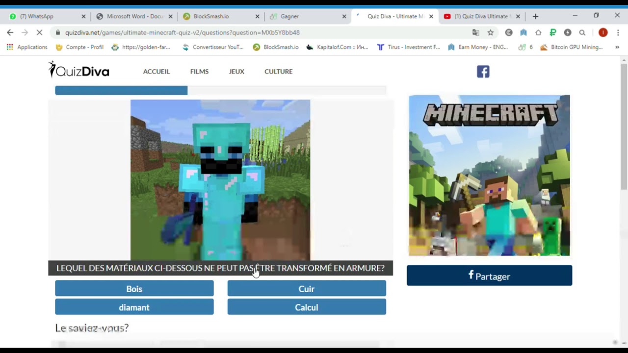 Minecraft Quiz All Answers updated : Quiz Diva ( Step by Step ...