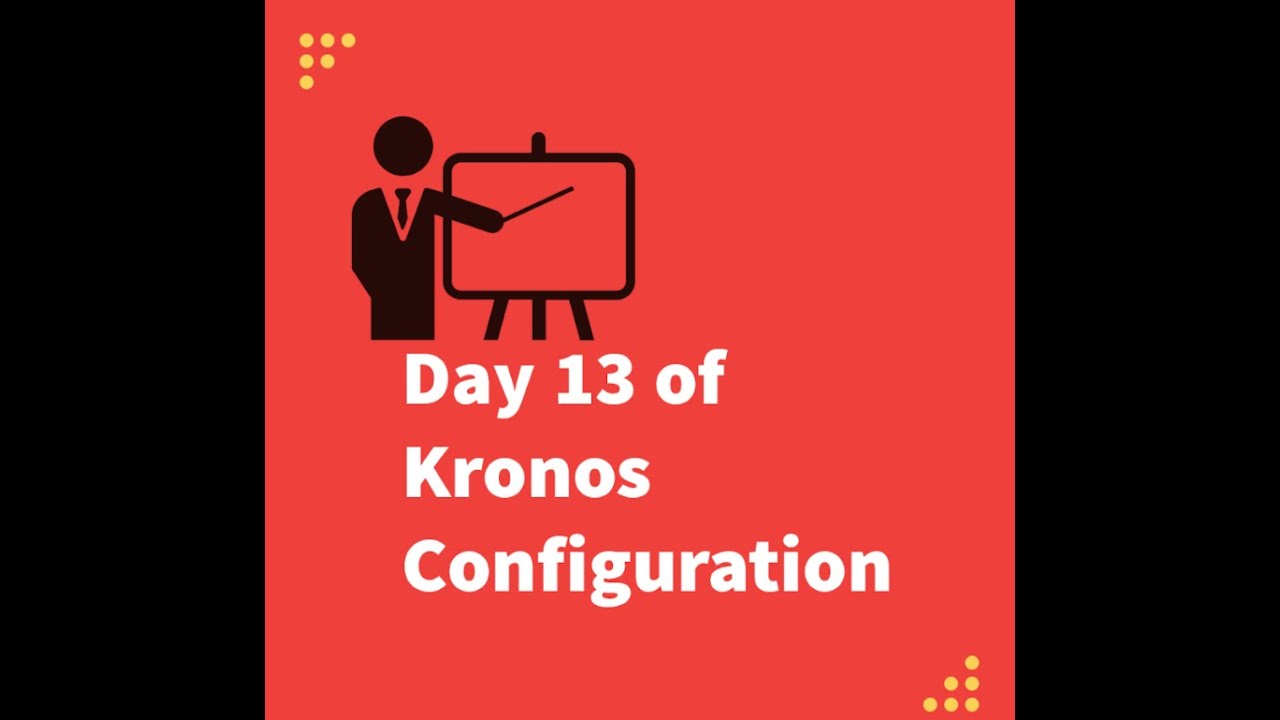 Day 13 of Kronos Configuration: Holidays - YouTube