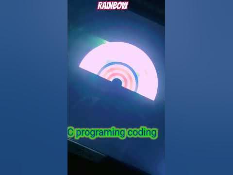 Rainbow 🌈 C programing coding magic #computer #coading #code #coder #programming #c++#shorts ...