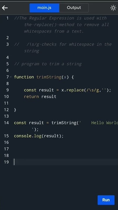 #javascript 2.Using Regular Expression | To Remove All Whitespaces From ...