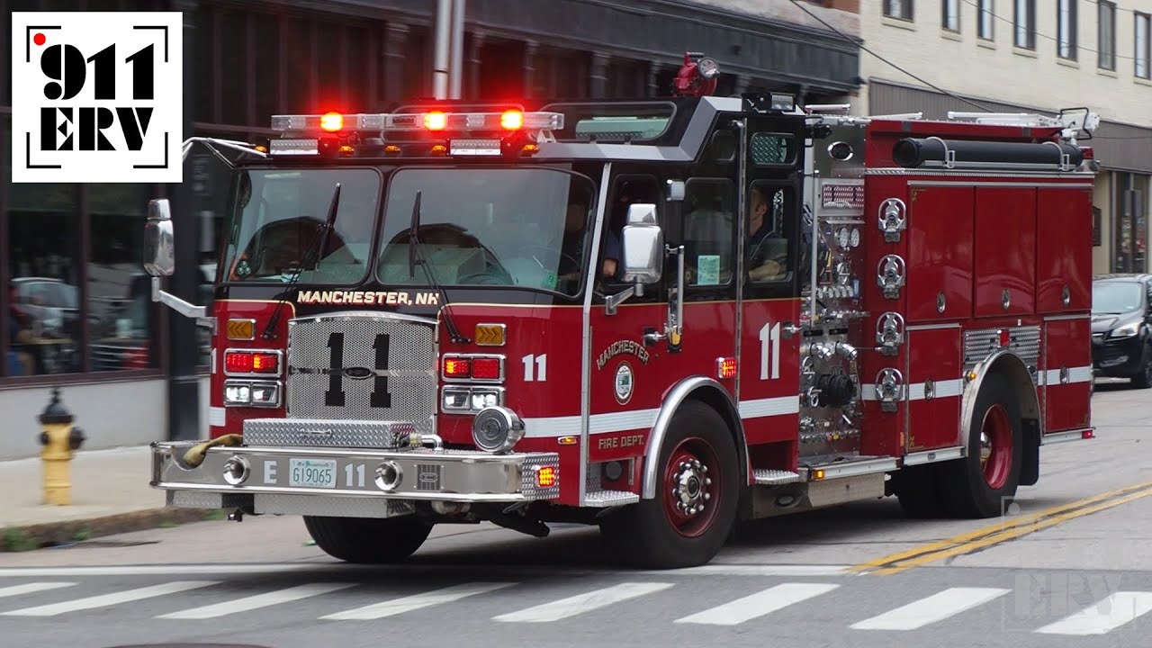 Manchester Fire Truck Responding | Engine 11 - YouTube