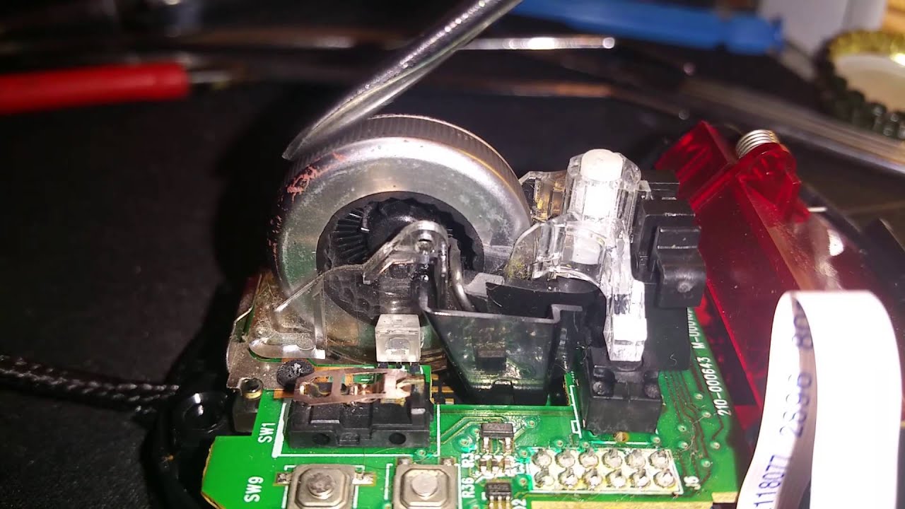 Logitech g500 dual-mode scroll wheel mechanism - YouTube
