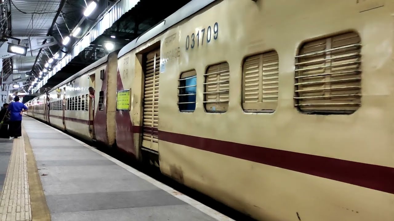 Announcement of Train Number 22157 Mumbai Chennai Mail Entering with ...