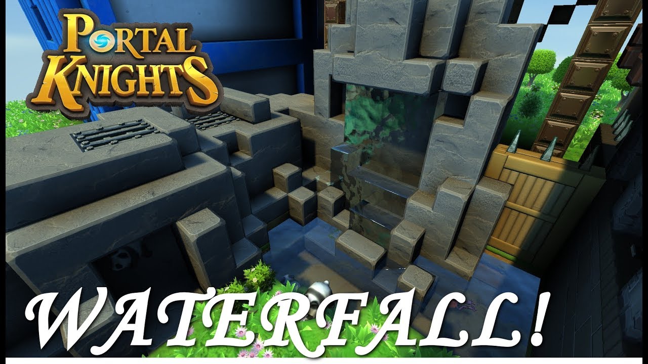Portal Knights Making a Waterfall! - Version 1.4.3 - YouTube