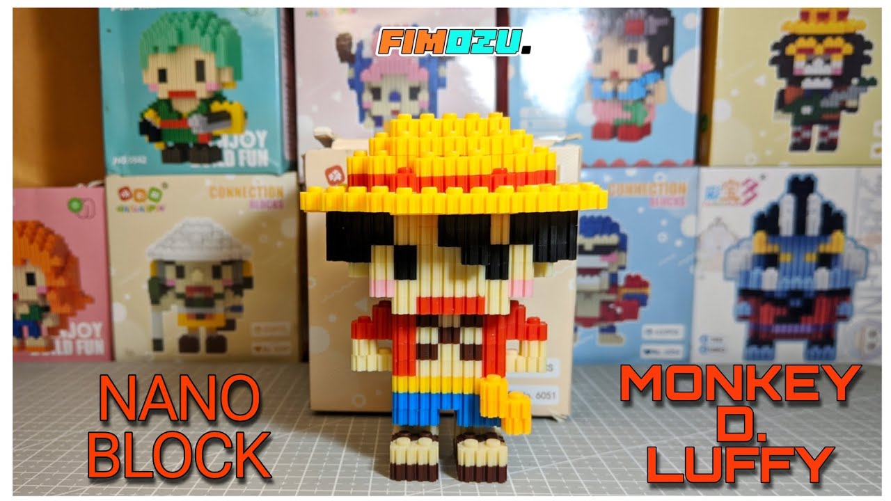Assemble Nano Block One Piece | Monkey D. Luffy | Connection Blocks - YouTube