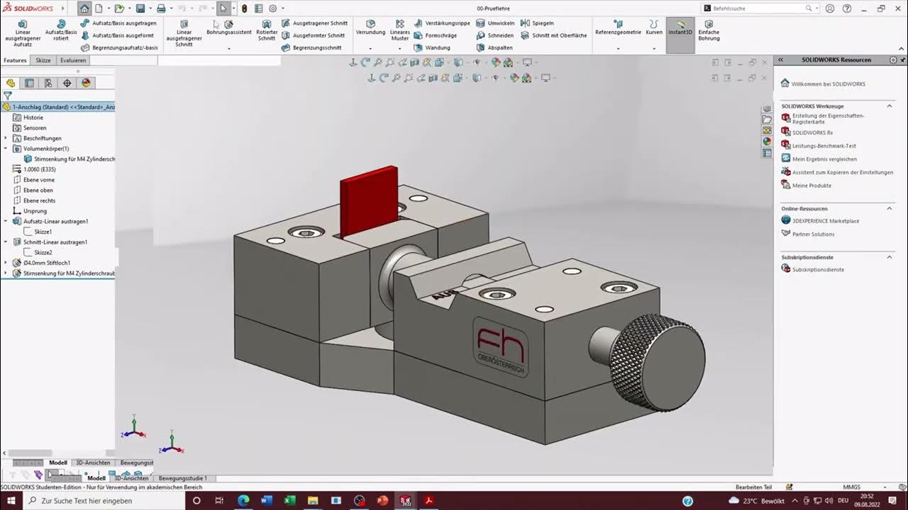 01-Einführung Solidworks: Vorlagen - YouTube