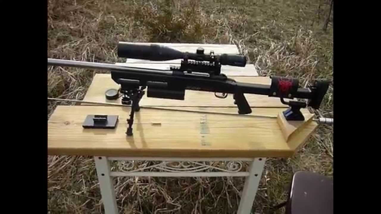 Custom F-Open rifle with machined aluminum stock - YouTube