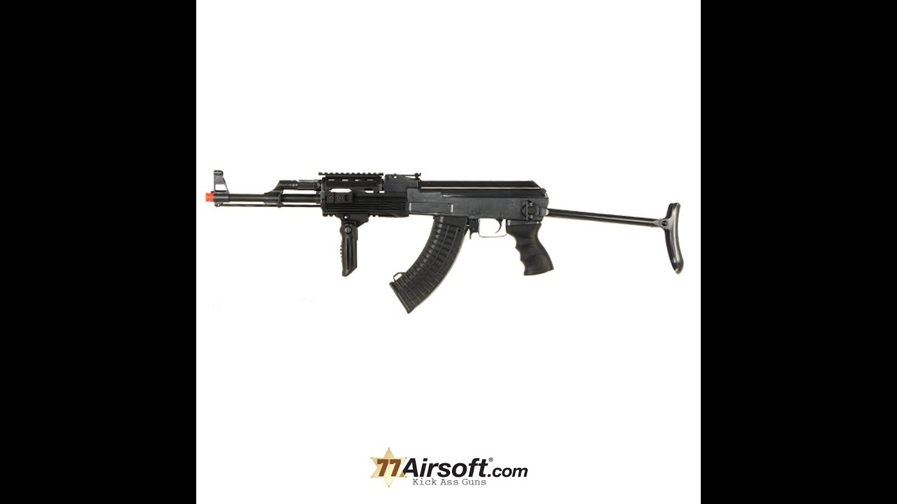 AIRSOFT - Review AK-47 Tactical (CYMA) - YouTube