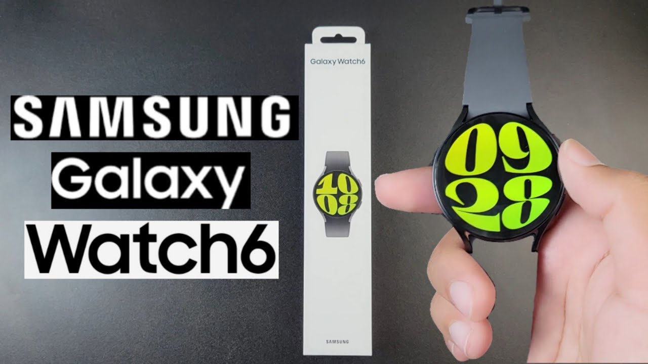 SAMSUNG GALAXY WATCH 6 Unboxing & setup - YouTube